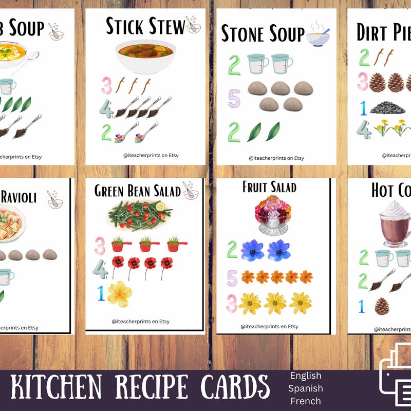 Recipe Cards Eyfs - Etsy UK
