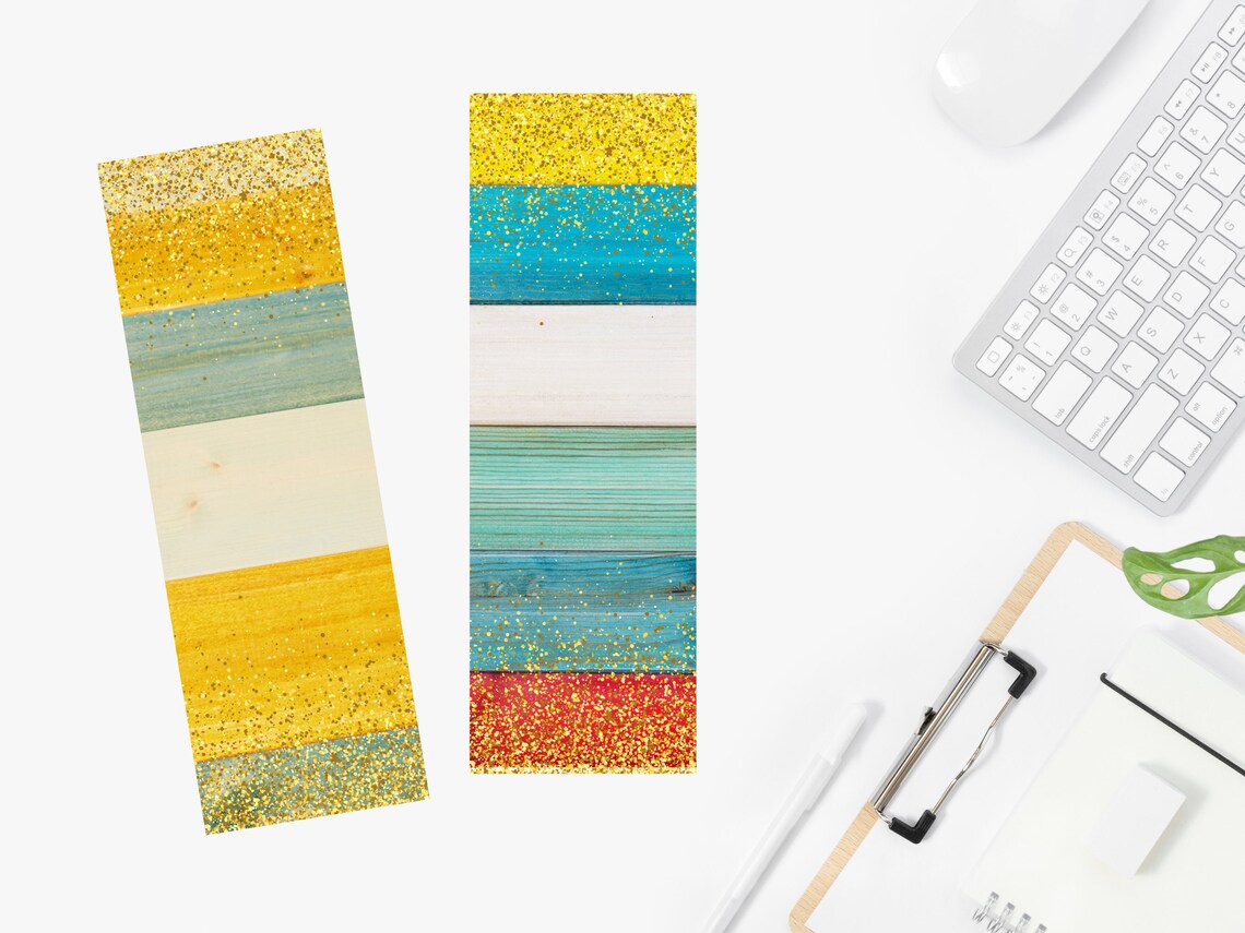 Rainbow Wooden Bookmark Printable Bookmarks, Rainbow Bookmark ...