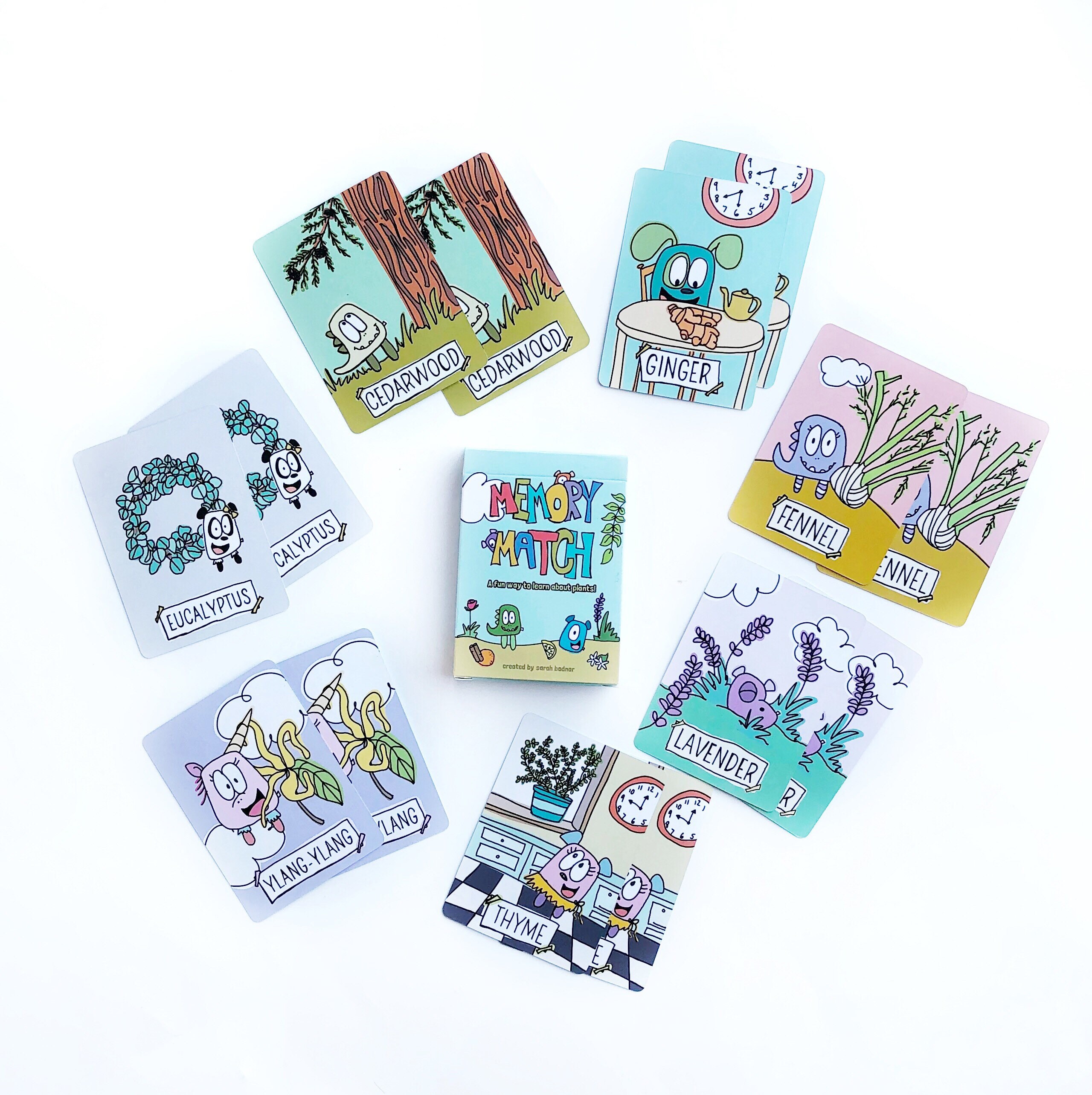 Juego de cartas Memory Match: educativo aprende sobre plantas | Etsy