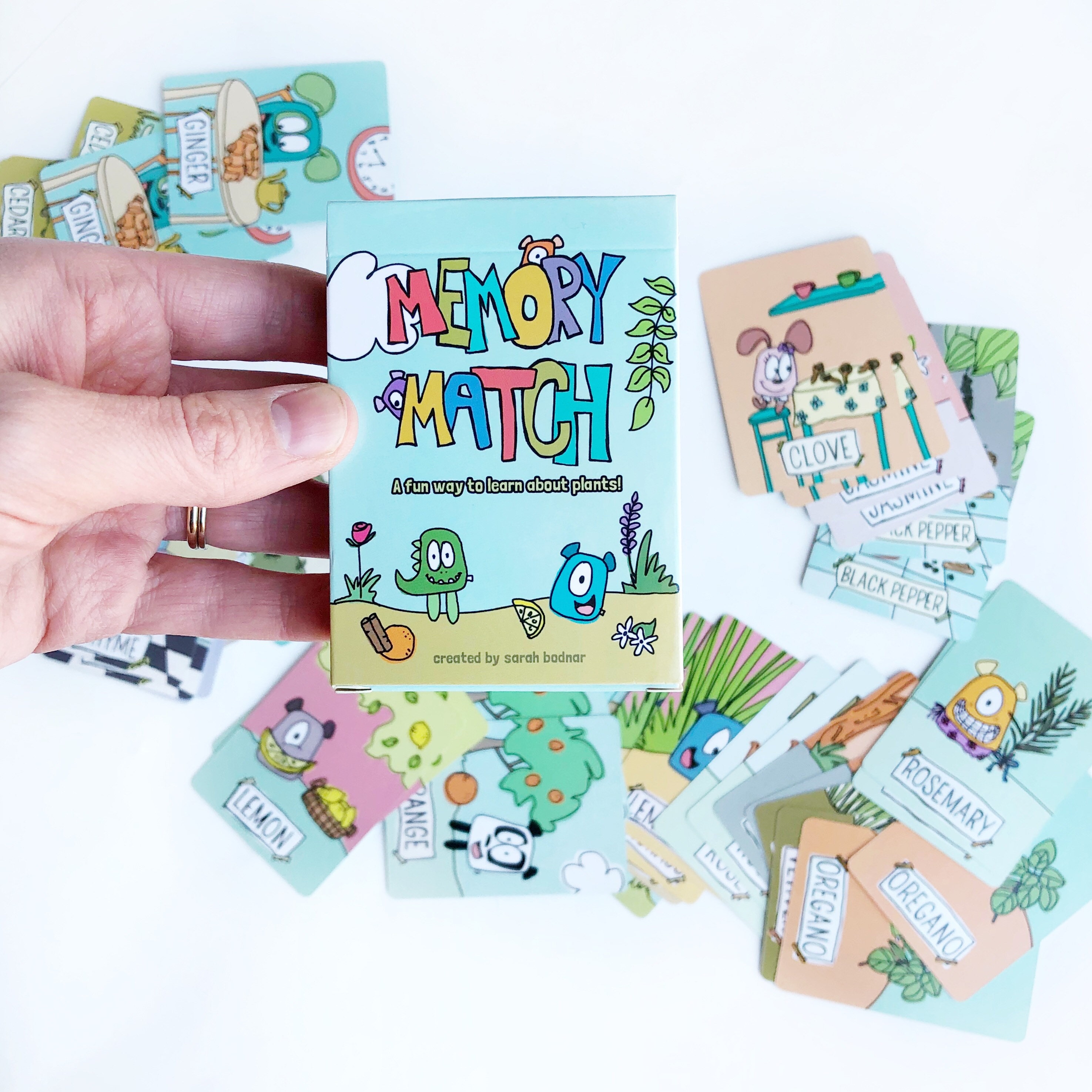 Juego de cartas Memory Match: educativo aprende sobre plantas | Etsy