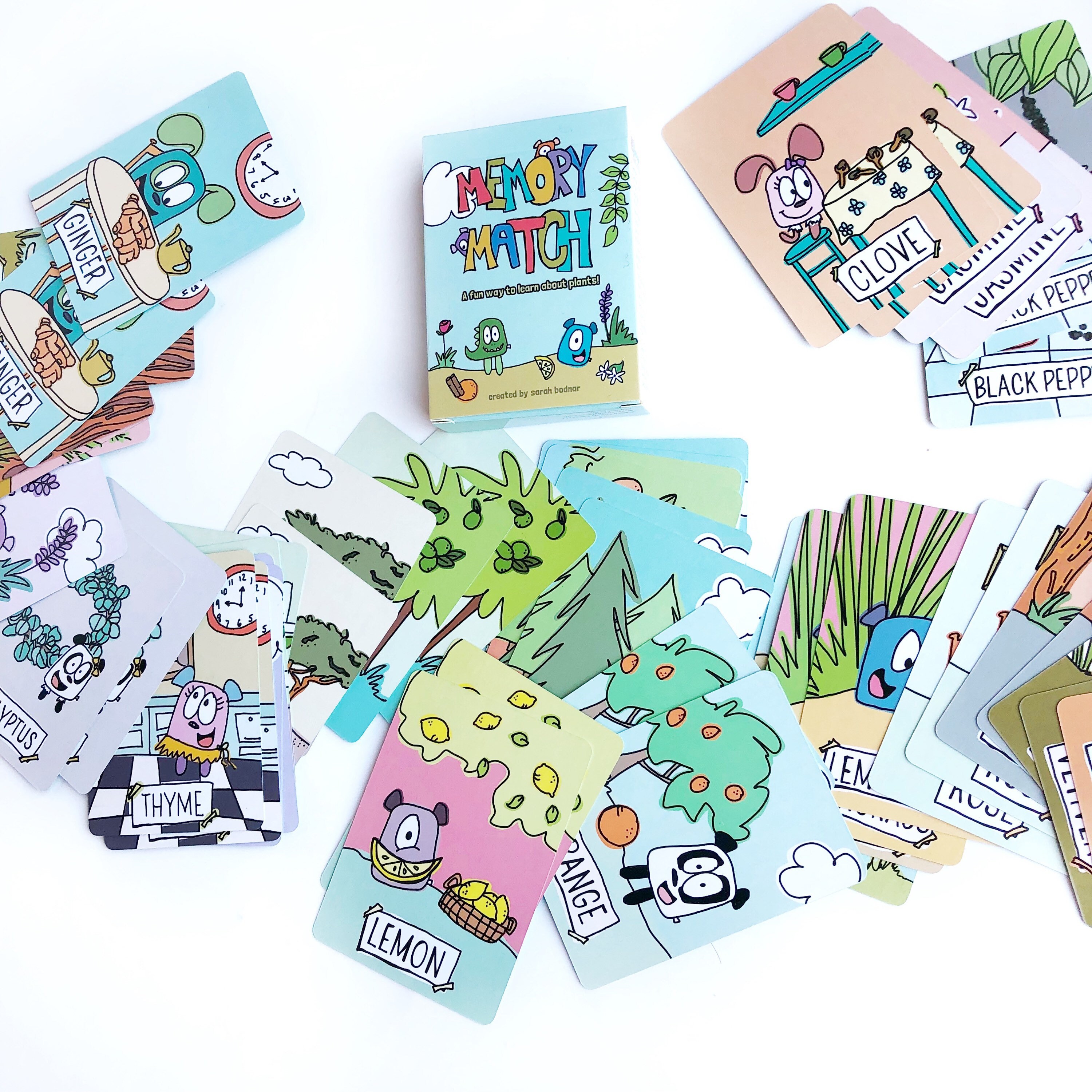 Juego de cartas Memory Match: educativo aprende sobre plantas | Etsy