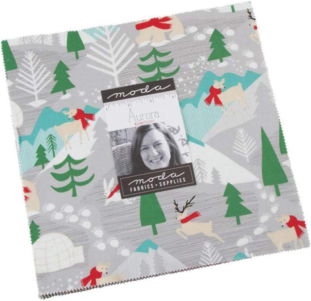 Aurora Moda Layer Cake: Winter Holiday Cotton Fabric Squares - Etsy