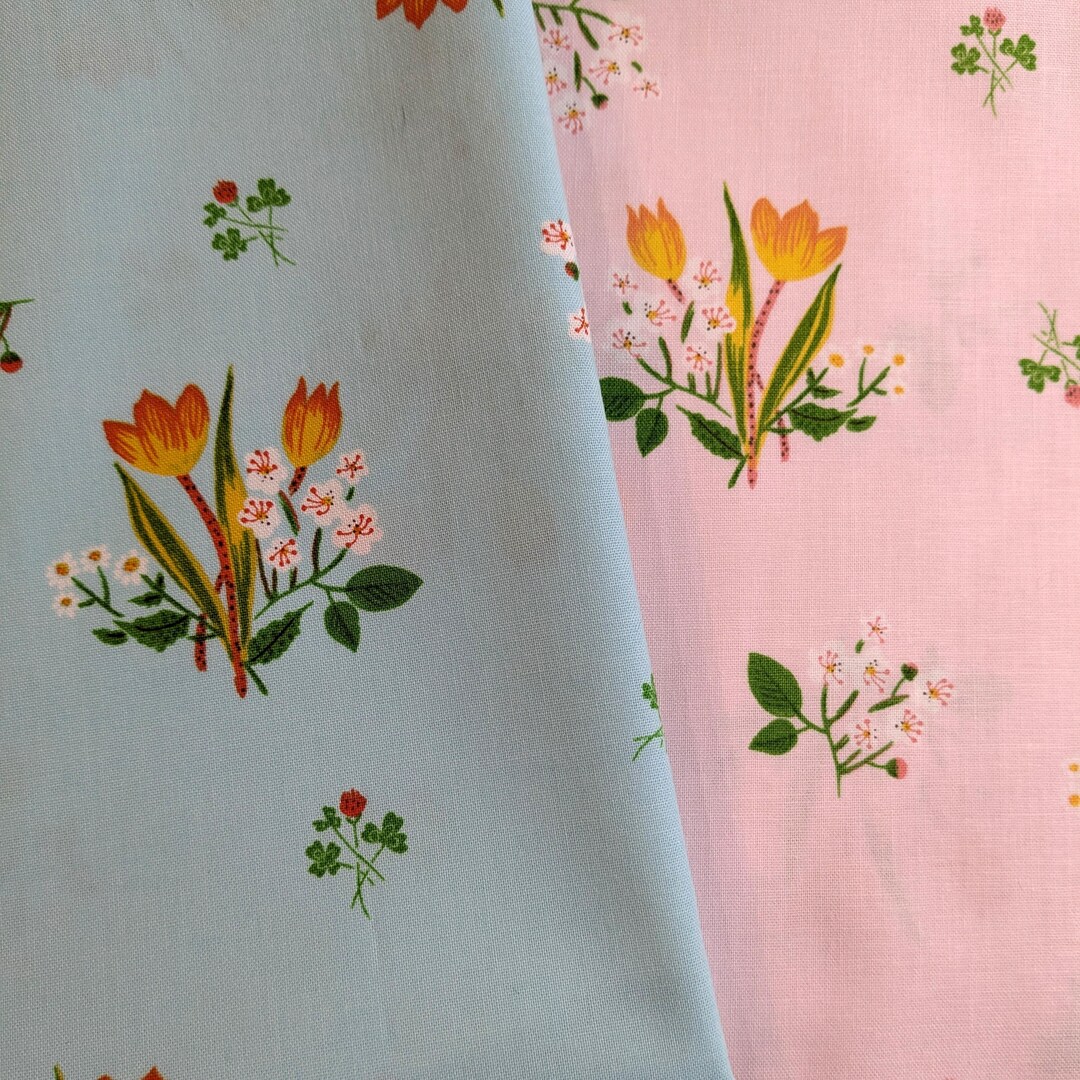 Heather Ross Kinder Spring Blooms Fabric: 2 Fat Quarter Bundle ...