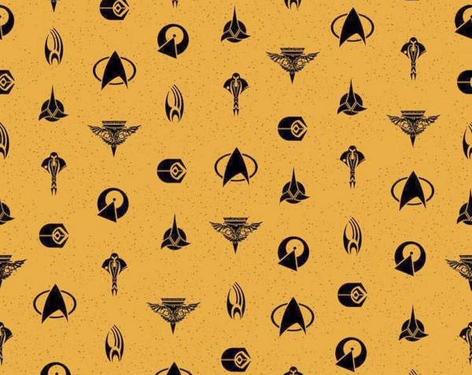 Star Trek Insignia Licensed Fabric 1 Fq - 100% Cotton Camelot - Etsy