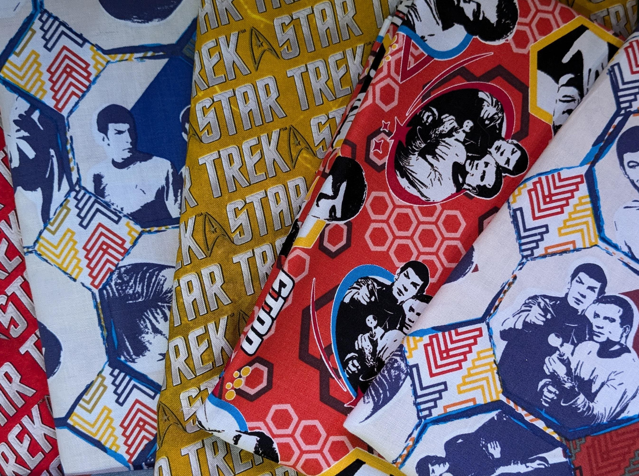 Star Trek Original Series Fabric: Rare OOP Cotton Camelot - Fat Quarter ...