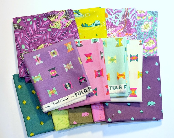 Tula Pink , 13 Pieces Spirit Animal, Fat Quarter Bundle, for Free ...