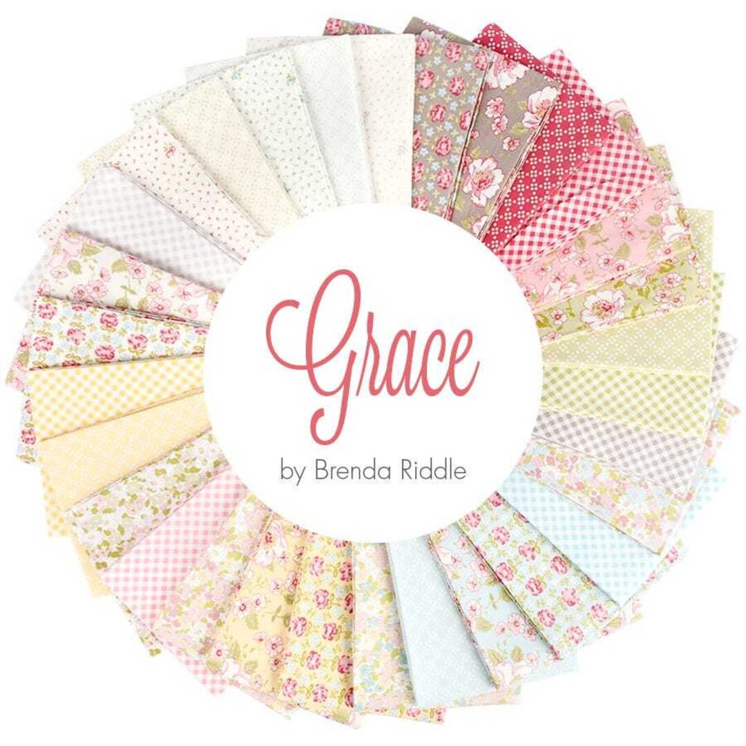 Grace Fat Quarter Bundle Complete Collection, by Brenda Biddle for Moda ...