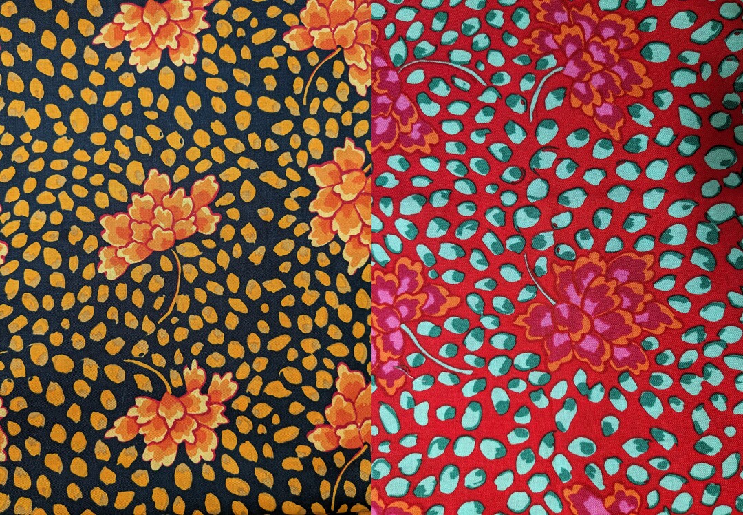 Kaffe Fassett Peking in Brown or Red for Rowan Westminster FABRIC Fat ...