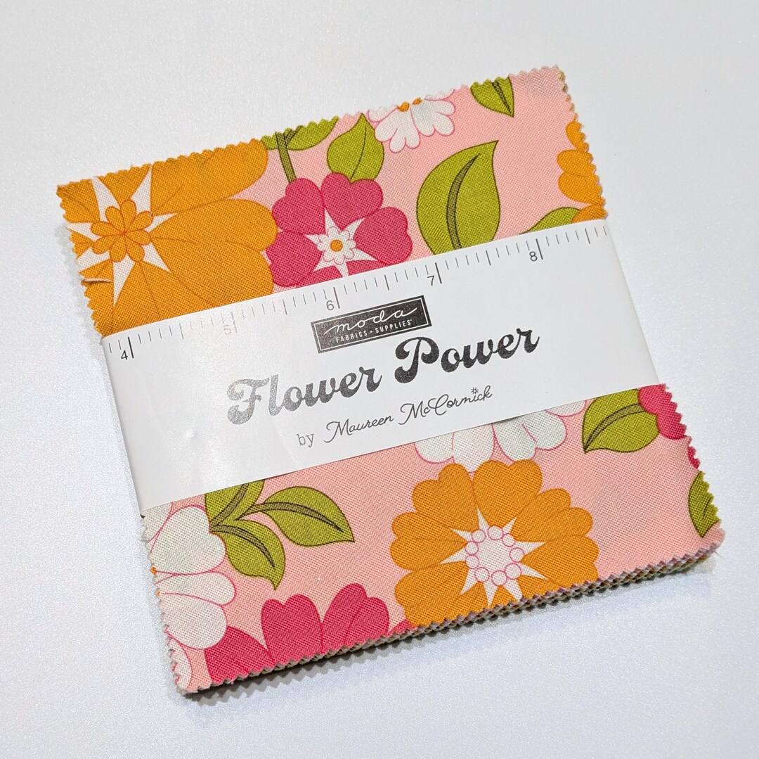 Flower Power by Maureen Mccormick of Moda CHARM PACK Quilt Fabric ...