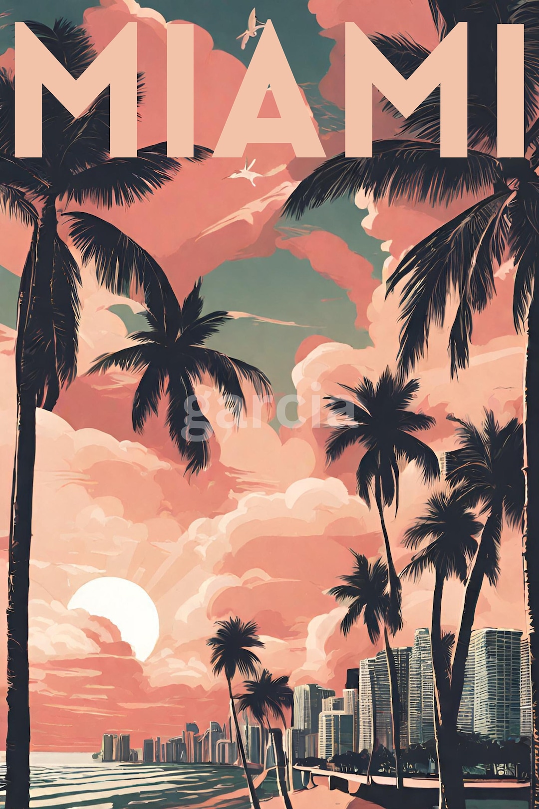 Miami Poster Digital Download - Etsy
