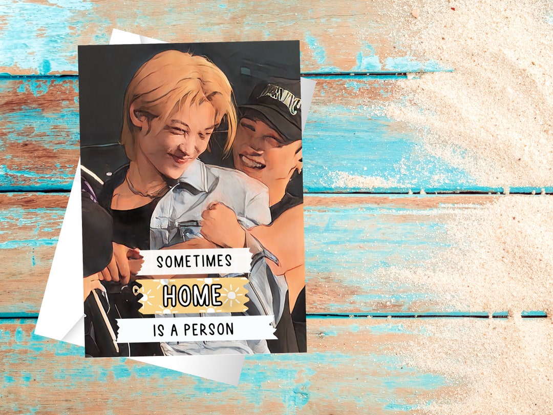 Bang Chan & Felix Aussie Line Stray Kids Greeting Card With Envelope K ...