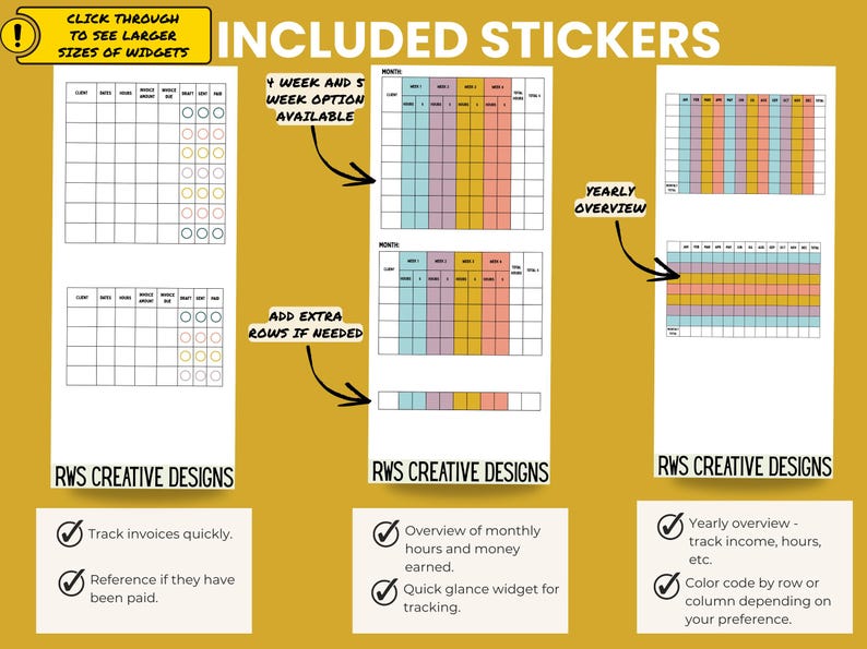 Simple Invoice and Income Tracking for Freelancers | Goodnotes + Pngs ...