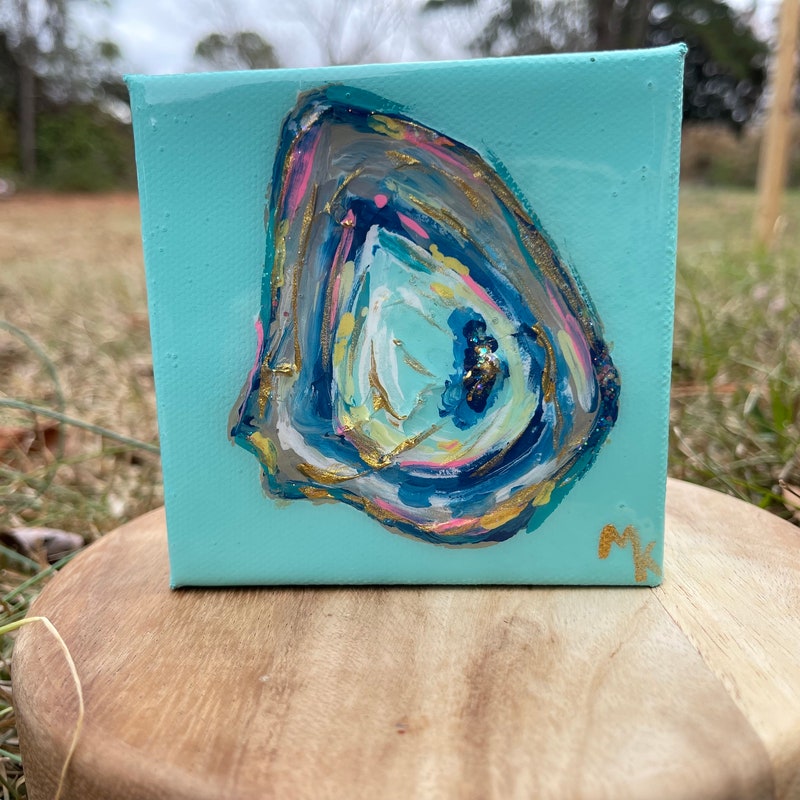 Shell Art on Canvas - Etsy