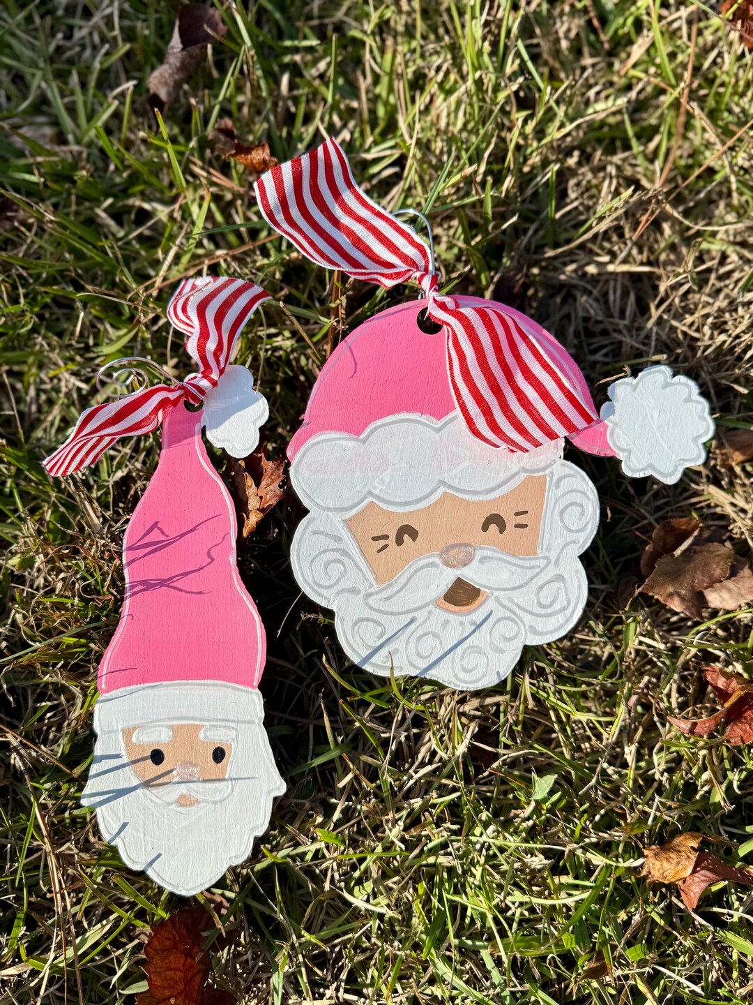 Ready to Ship - Christmas Ornament / Santa - Ornament - Christmas - Red ...