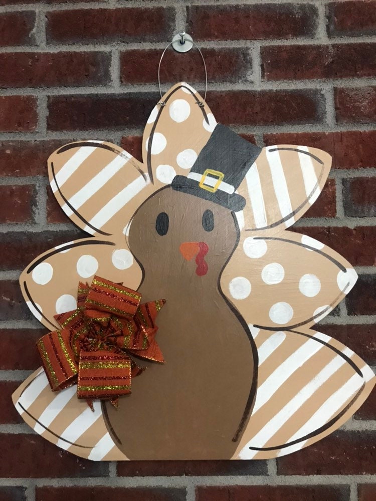 Turkey Wooden Door Hanger - Etsy