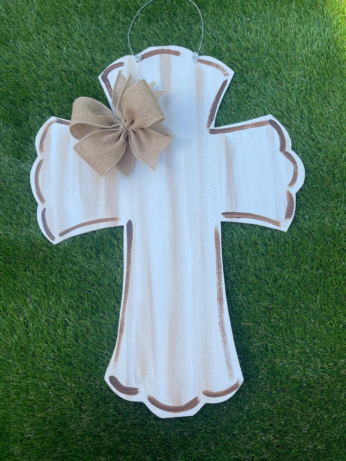 Distressed Wooden Cross Door Hanger - Etsy