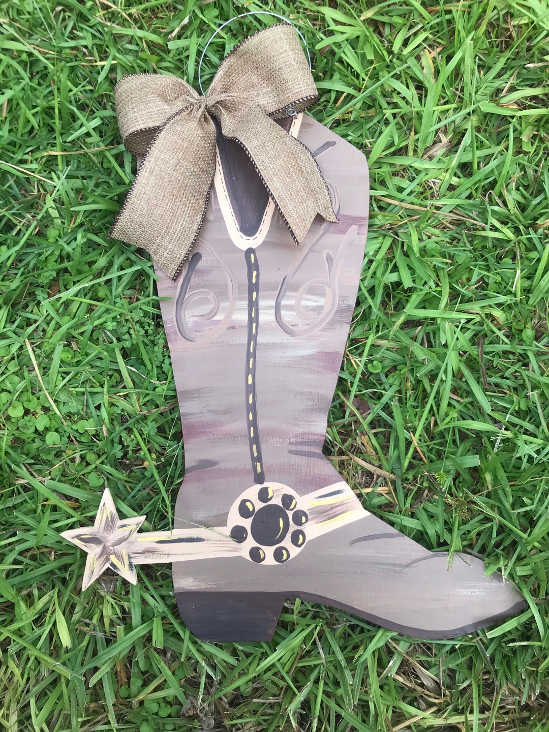 Western Cowboy Cowgirl Boots Wooden Door Hanger - Etsy