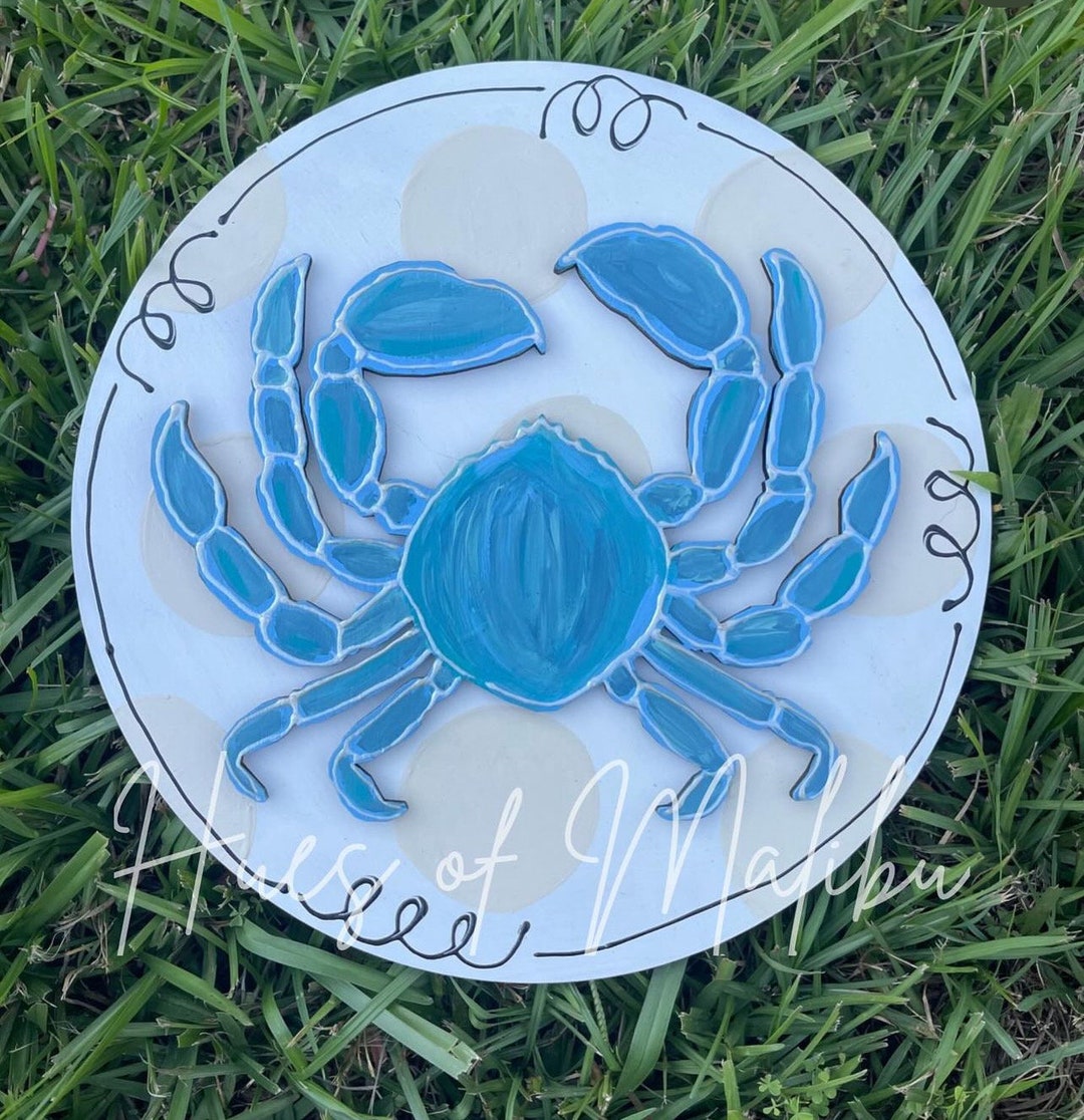 Crab Attachment for Wood Door Hanger Wreath Interchangeable Wreath Door ...