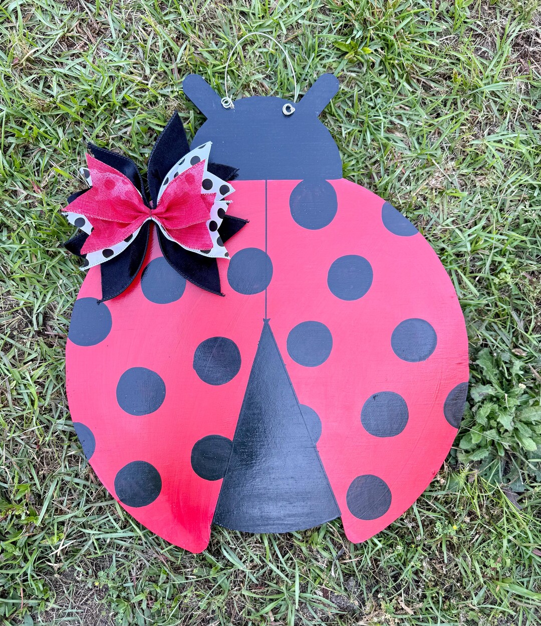 Ladybug Wood Door Hanger - Etsy