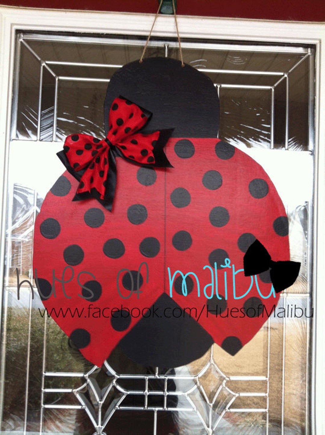 Ladybug Wood Door Hanger - Etsy
