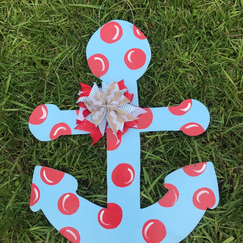 Wooden Anchor Sign - Etsy