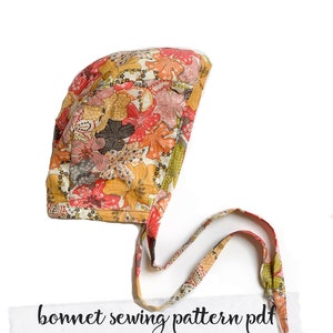 BABY BONNET SEWING Pattern Pdf A0 Sewing Pattern Bonnet - Etsy