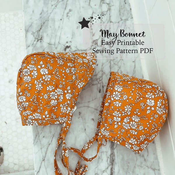 Baby Bonnet Sewing Pattern - Etsy Australia