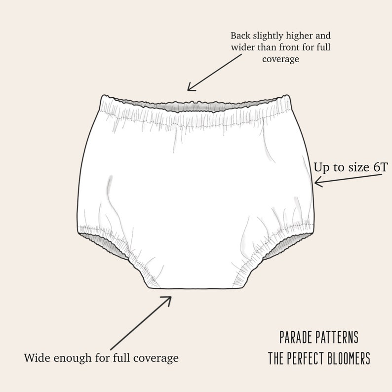 BLOOMERS SEWING Pattern Pdf | 11 Sizes | Diaper Cover Sewing, Baby ...