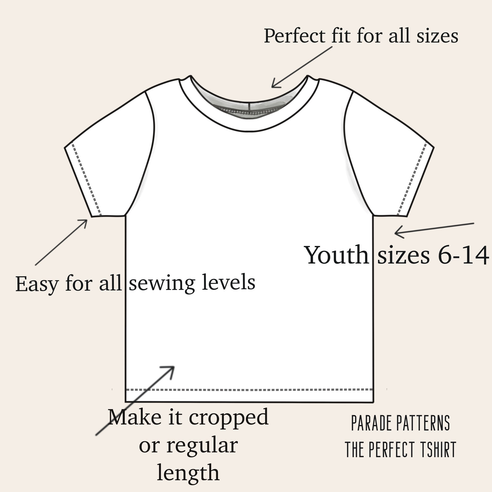 T-shirt SEWING Pattern With Video Tutorial | Children's Tshirt Sewing ...