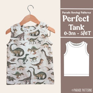 Baby or Child TANK TOP SEWING Pattern Pdf | 9 Sizes | Easy Sewing ...