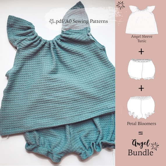 Sewing Pattern PDF BUNDLE: Angel Sleeve Tunic Pattern Petal - Etsy