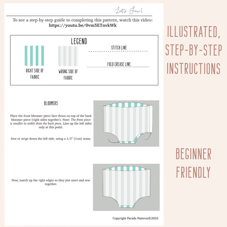 The PERFECT BLOOMERS SEWING Pattern Pdf | Baby, Infant, Toddler Clothes ...