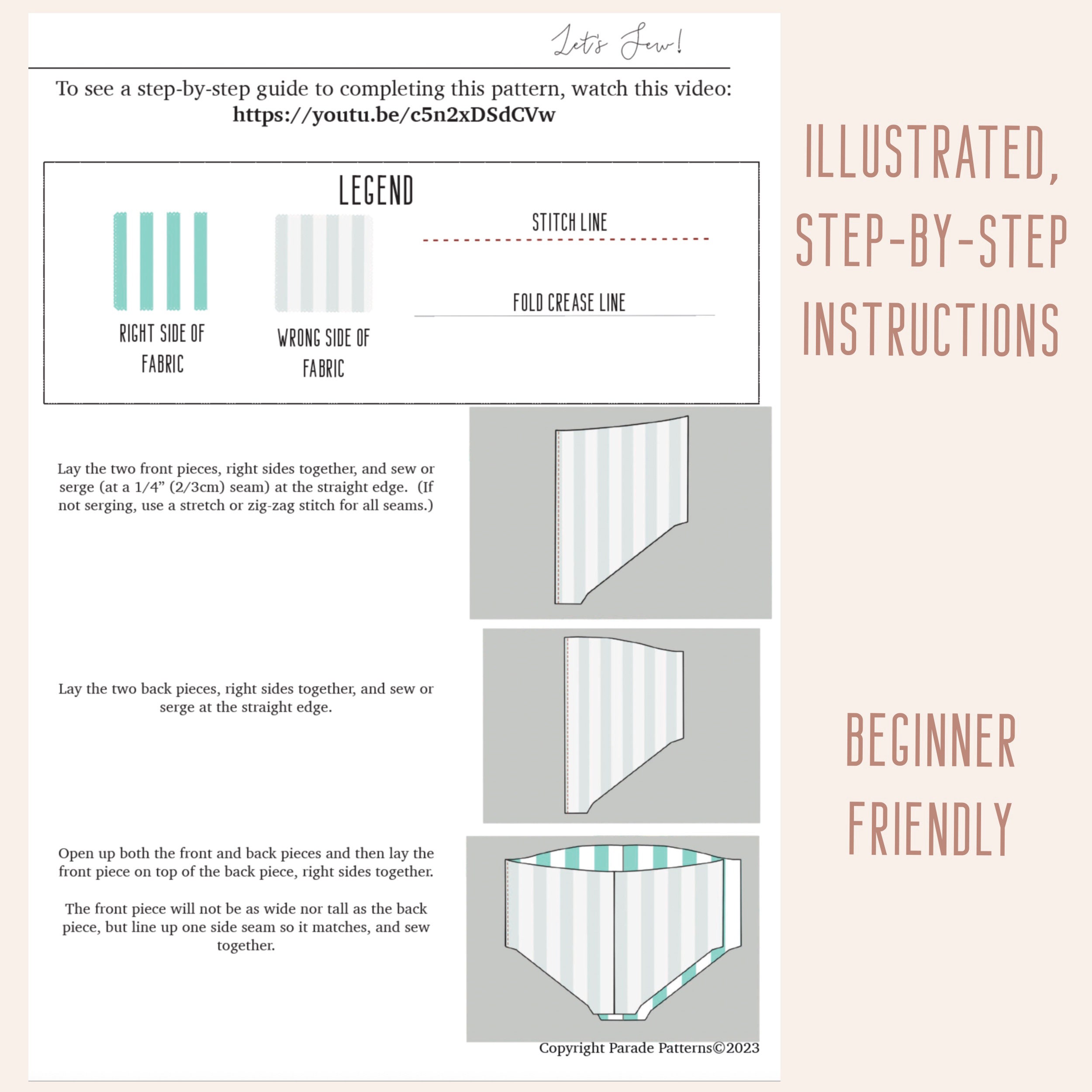 FLUTTER BLOOMERS SEWING Pattern Pdf | 11 Sizes | Baby Bloomers Sewing ...