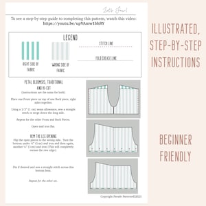 Sewing Pattern PDF BUNDLE: Angel Sleeve Tunic Pattern + Petal Bloomers ...