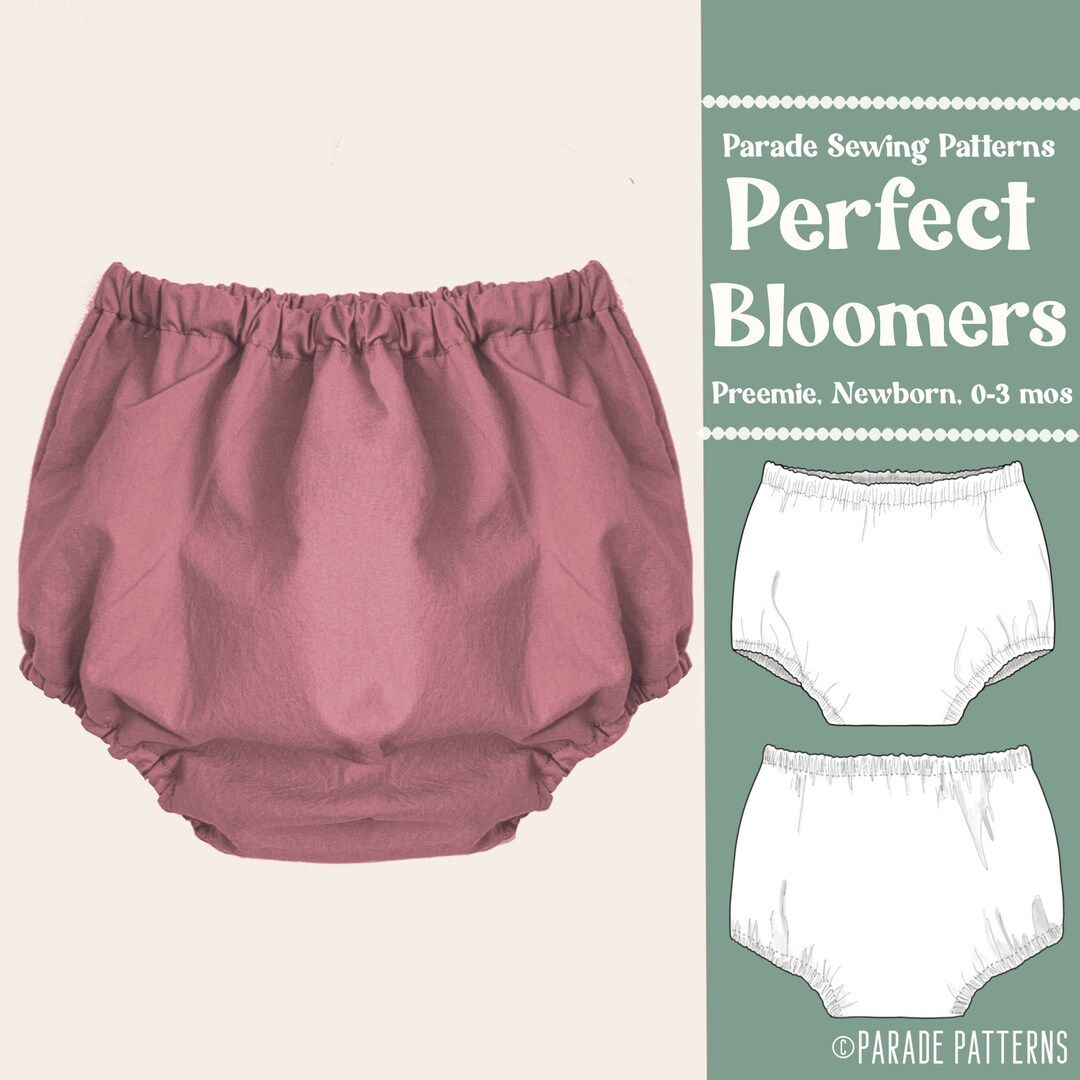 The PERFECT BLOOMERS SEWING Pattern Pdf | 11 Sizes | Diaper Cover ...