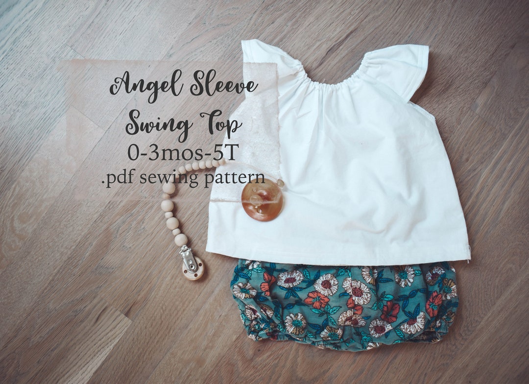 ANGEL SLEEVE Swing Top SEWING Pattern Pdf 9 Sizes - Etsy