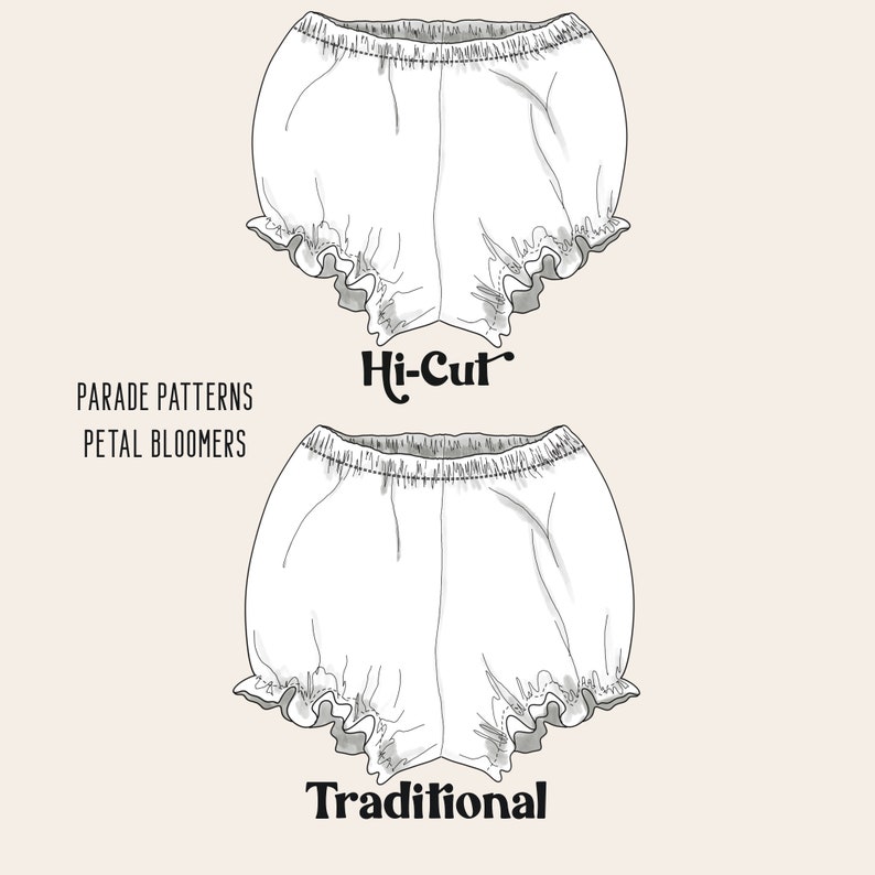 PETAL BLOOMERS SEWING Pattern Pdf | 11 Sizes | 2 Styles, Easy Bloomer ...