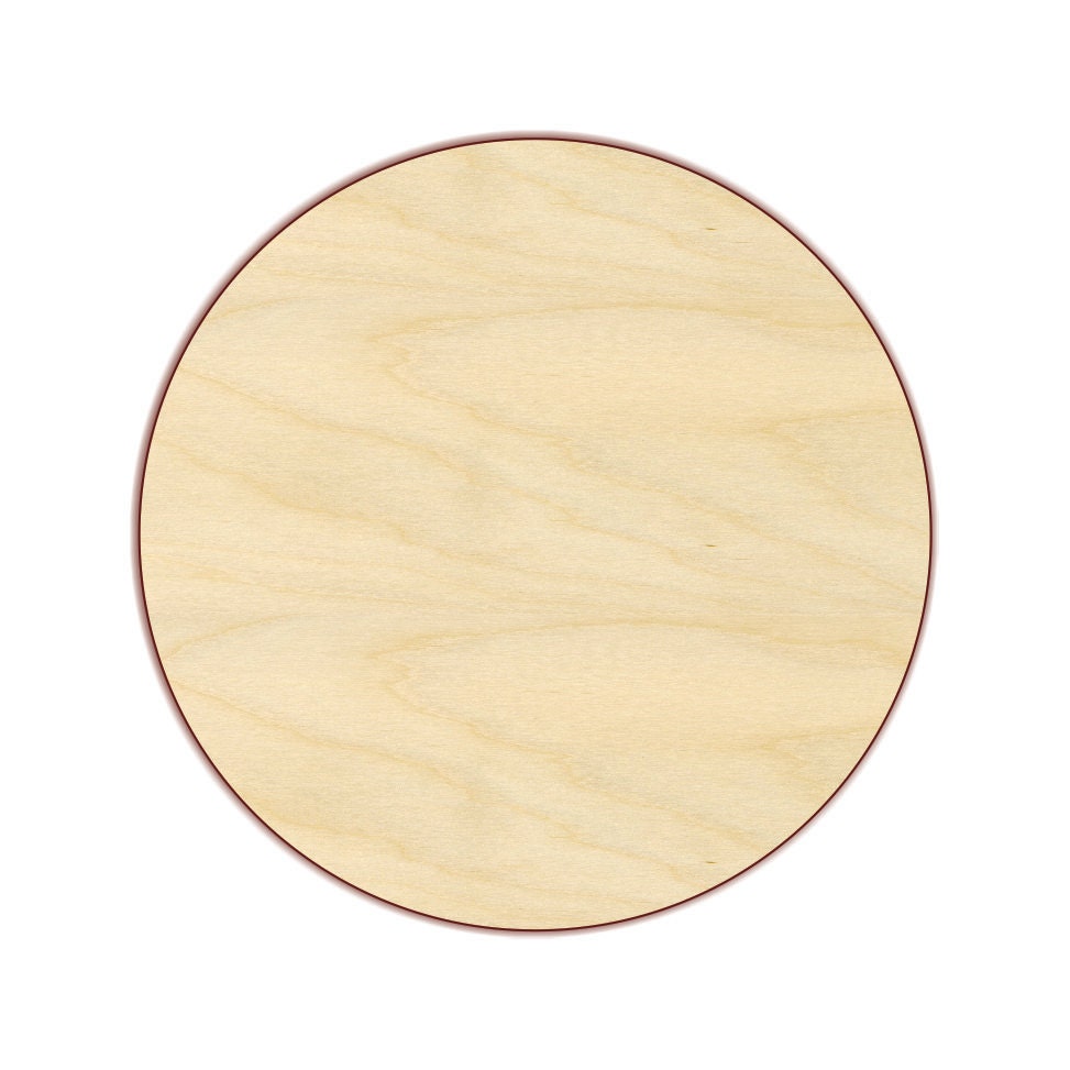 Circle Wood Circle Circle Shape Unfinished Wood Circles | Etsy