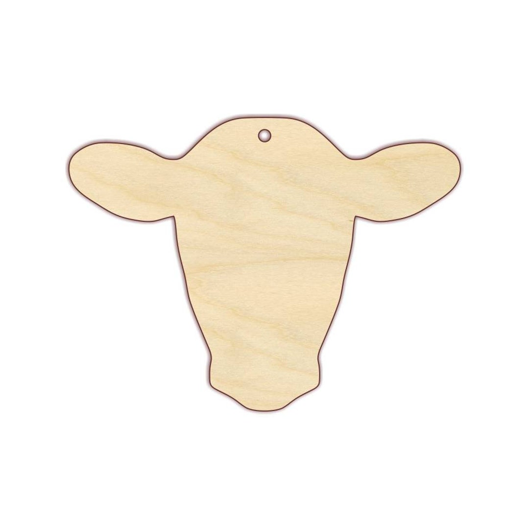 Cow Head Wood Ornament Blanks - 170620 - Etsy