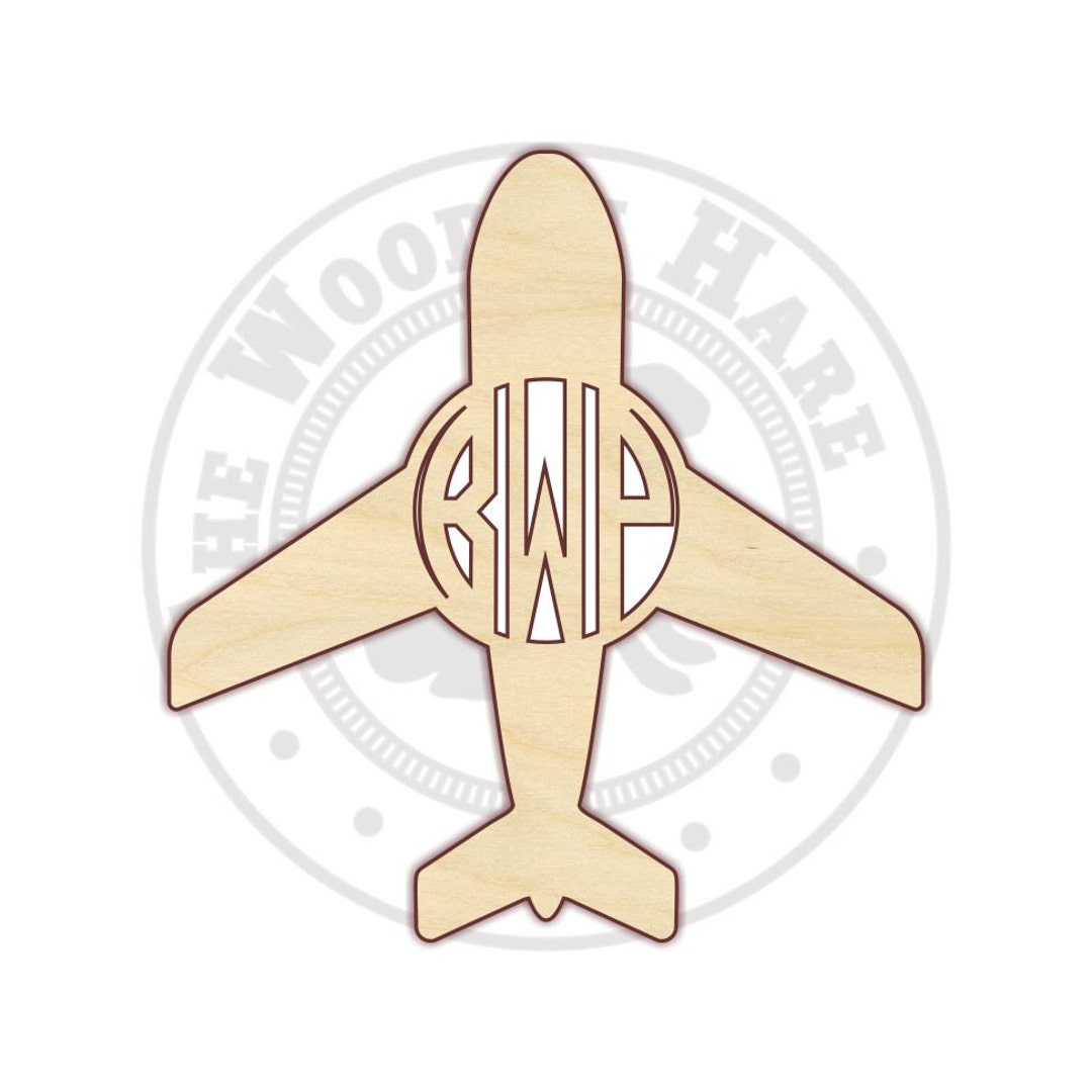 Airplane - Airplane Monogram - Aviation - Airplane Decor - Circle ...