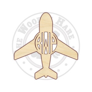 Airplane - Airplane Monogram - Aviation - Airplane Decor - Circle ...
