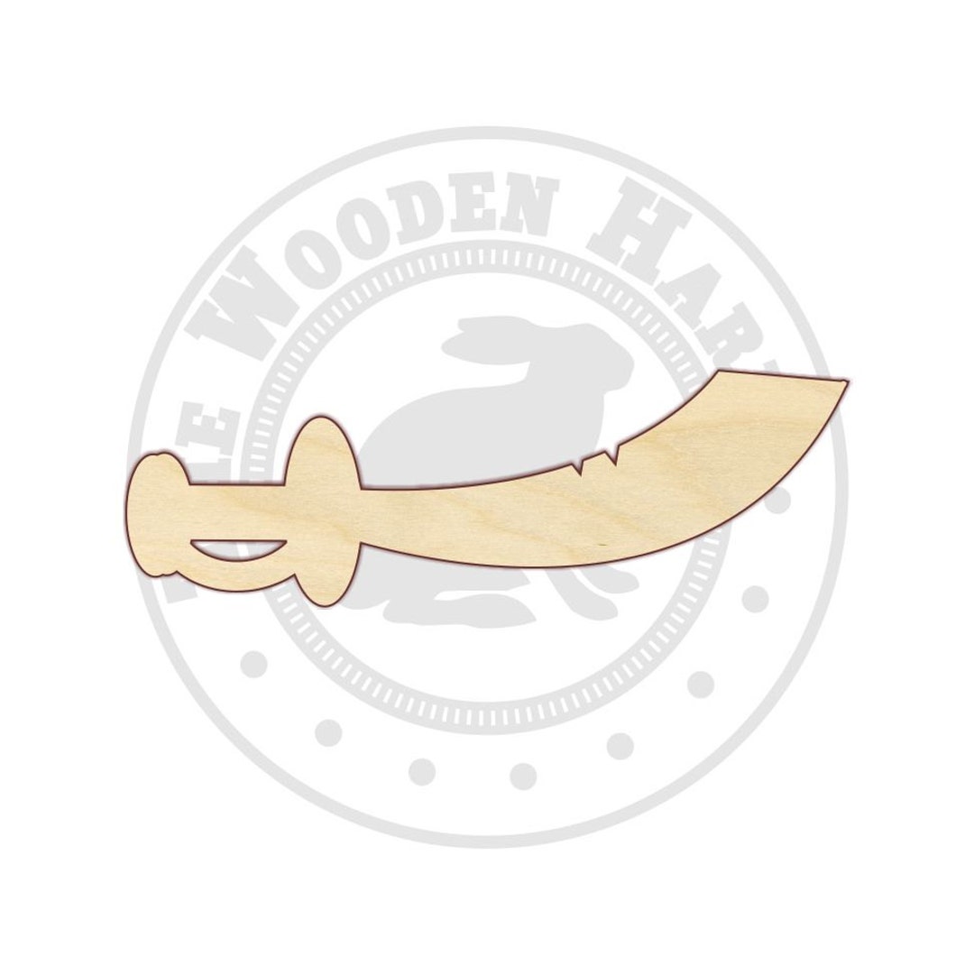 Sword - Wooden Sword - Pirate Sword - Pirate Decor - Wood Craft Shapes ...