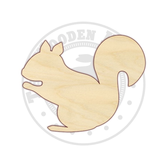 Squirrel Wooden Squirrel Squirrel Shape Wood Squirrel | Etsy