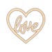 Love Heart Wood Cutout - Unfinished Wood - 160429 - Etsy