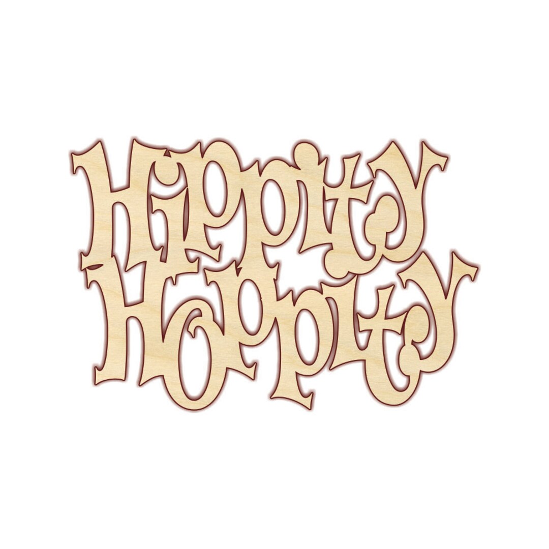 Hippity Hoppity - Hippity Hop - Easter Sign - Easter Decorations - Wood ...