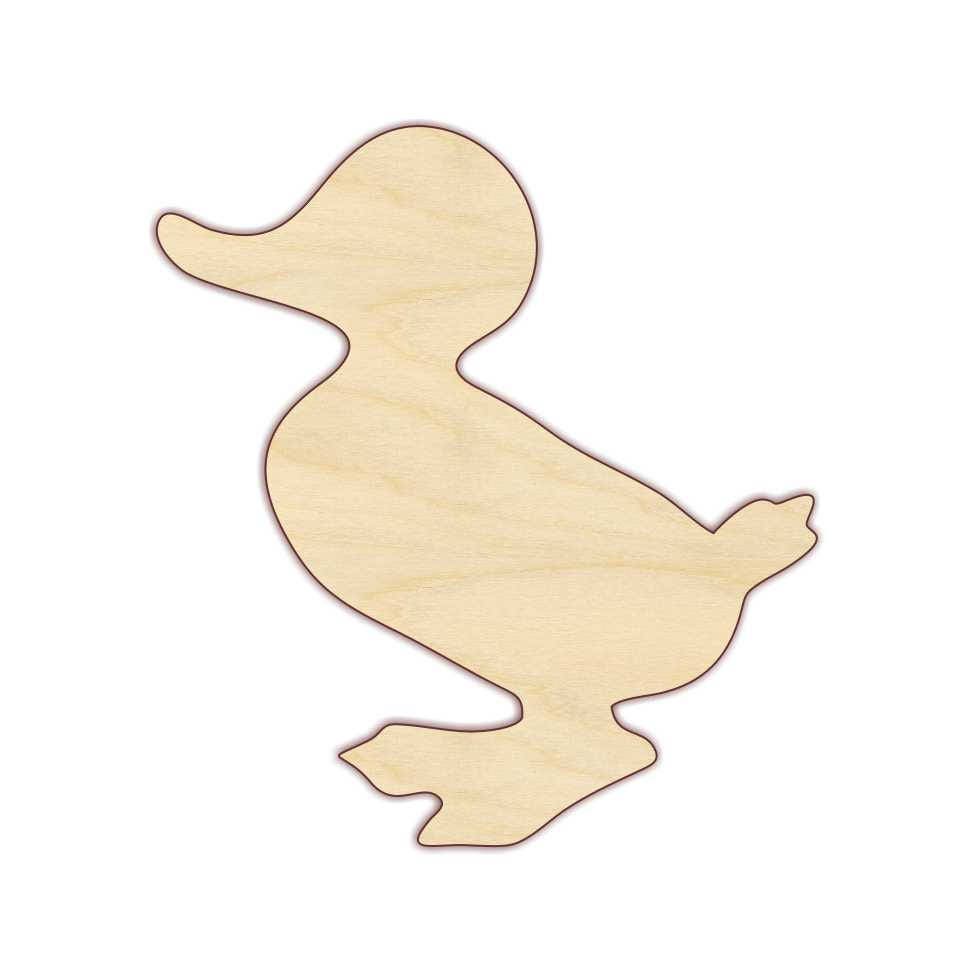 Duckling Wood Cutout Duck Shape Unfinished Wood 160475 - Etsy