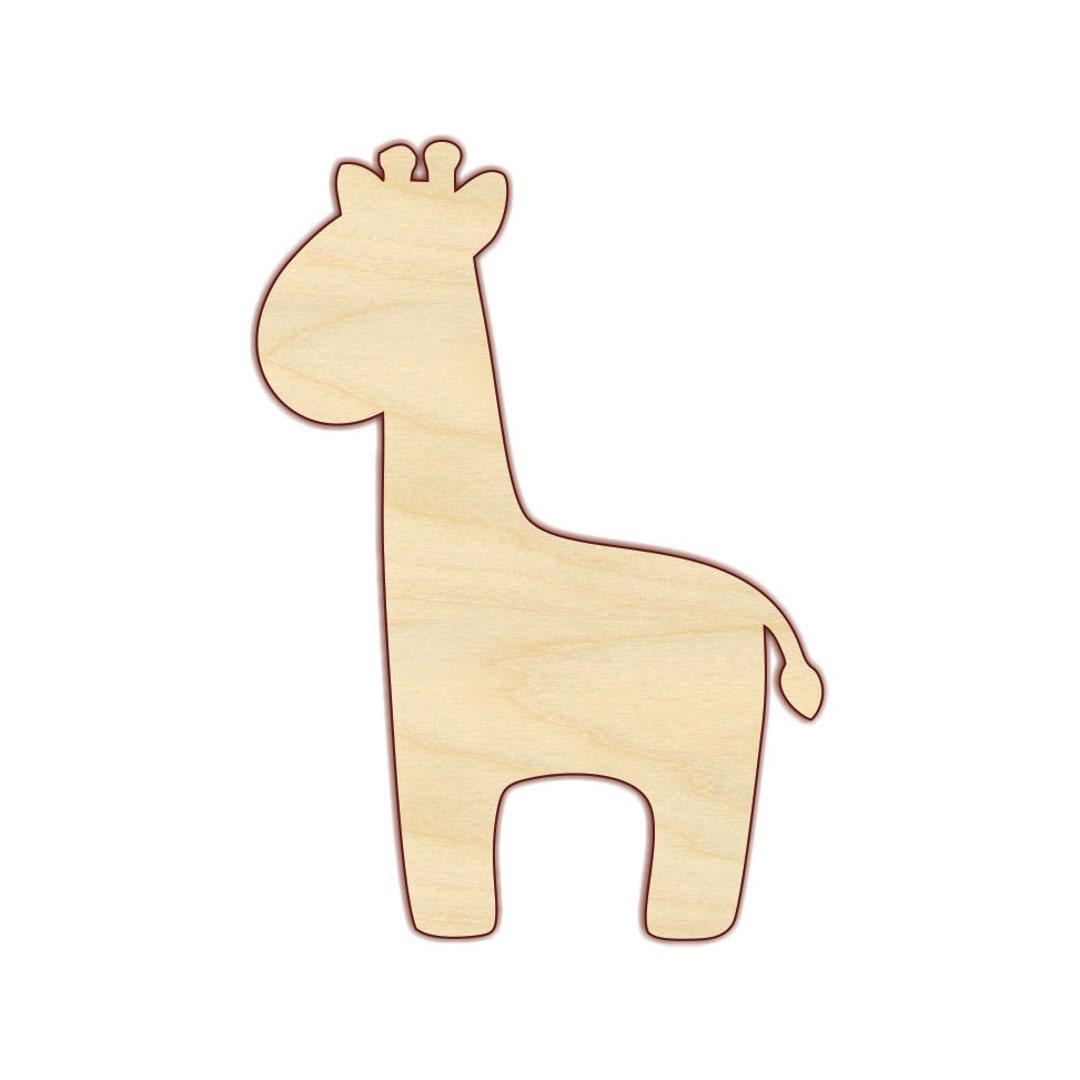 Giraffe Wood Cut Out - 170145 - Nursery - Baby Room DIY Jungle Decor ...