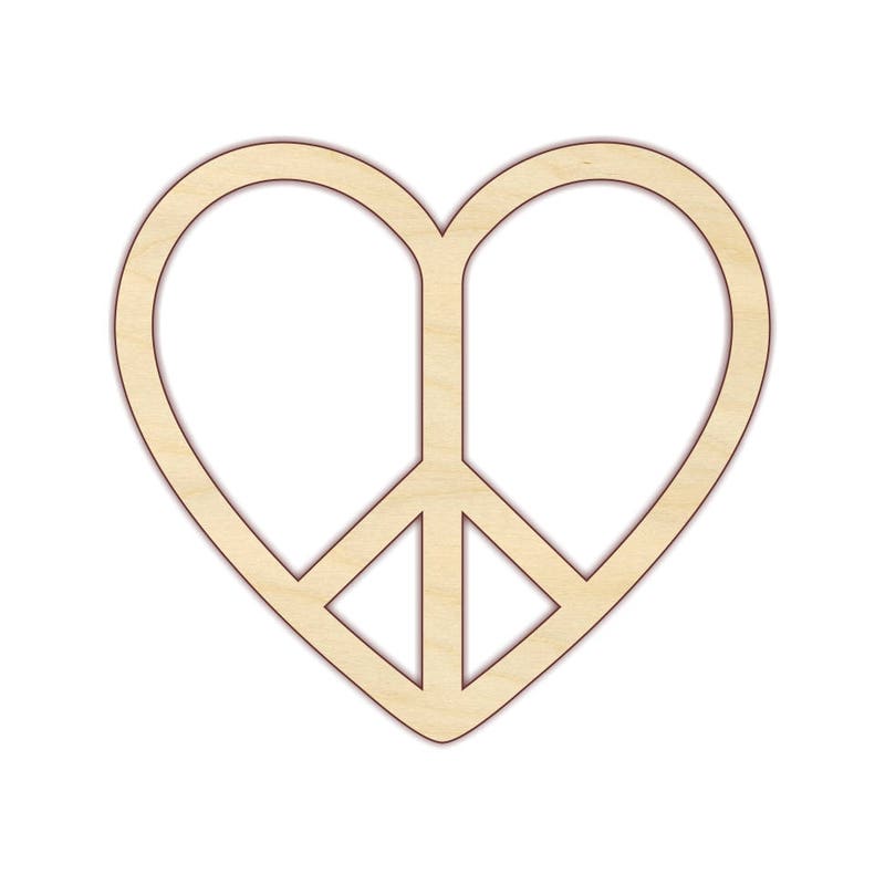 Heart Peace Sign - Etsy