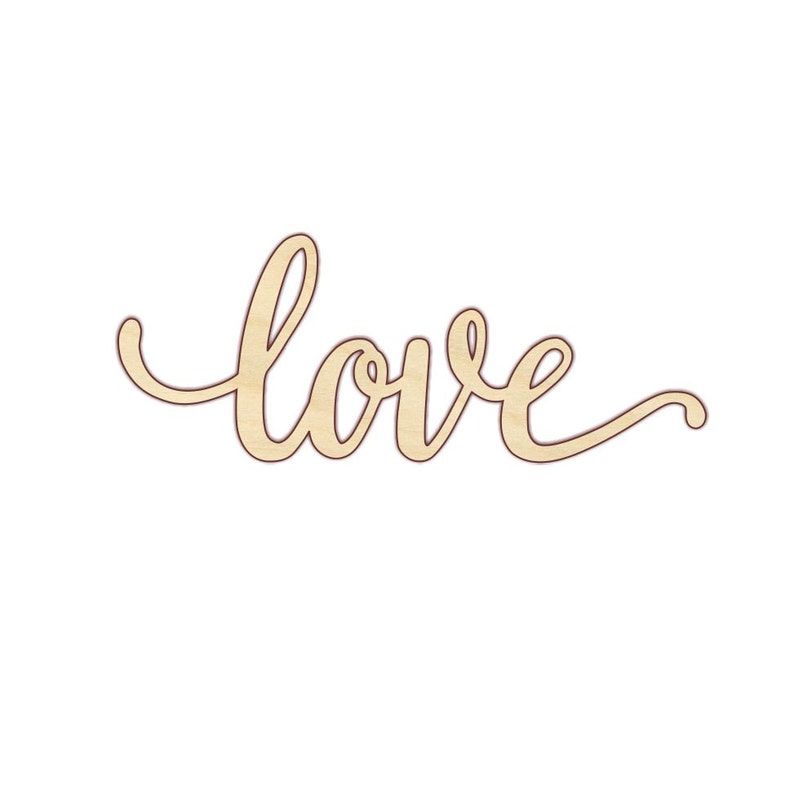 Love Sign - Wood Wedding Anniversary Engagement Photo Prop Home Decor ...