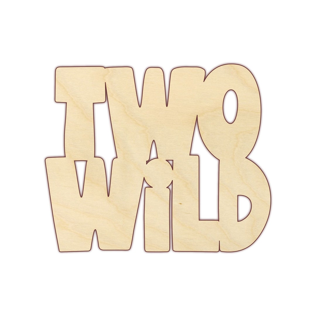 Two Wild Birthday Decor - 2nd Birthday Sign - Second Birthday - Two ...